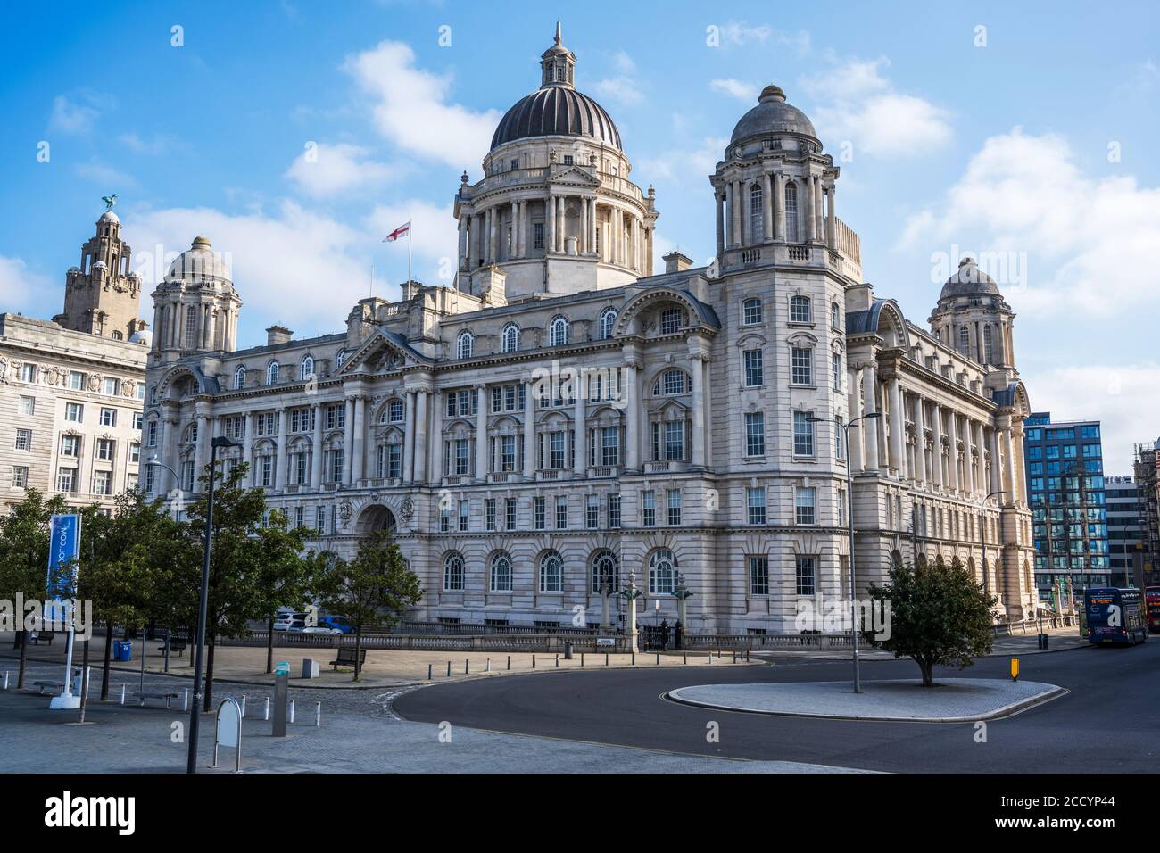Port of Liverpool Building on Pier Head, Liverpool, England, UK Stock ...