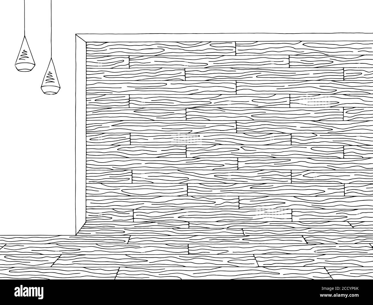 White wall empty niche Stock Vector Images - Alamy