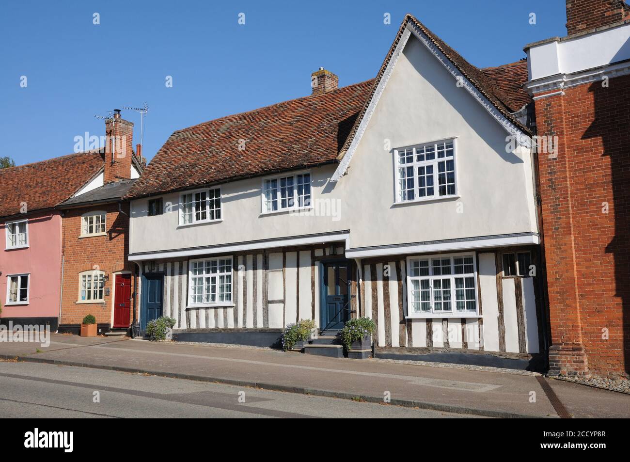 Timber framed building, Church Street, Lavenham, Suffolk Stock Photo ...