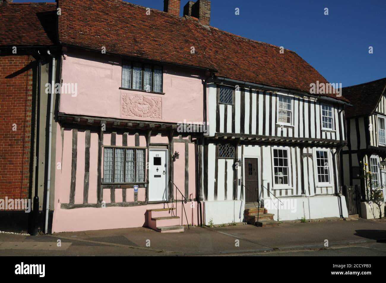 Cottages, Church Street, Lavenham, Suffolk Stock Photo - Alamy