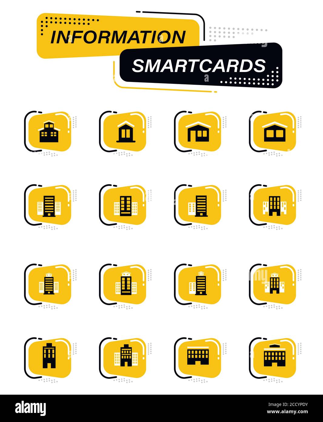 Buildings icons set Stock Vector Image & Art - Alamy