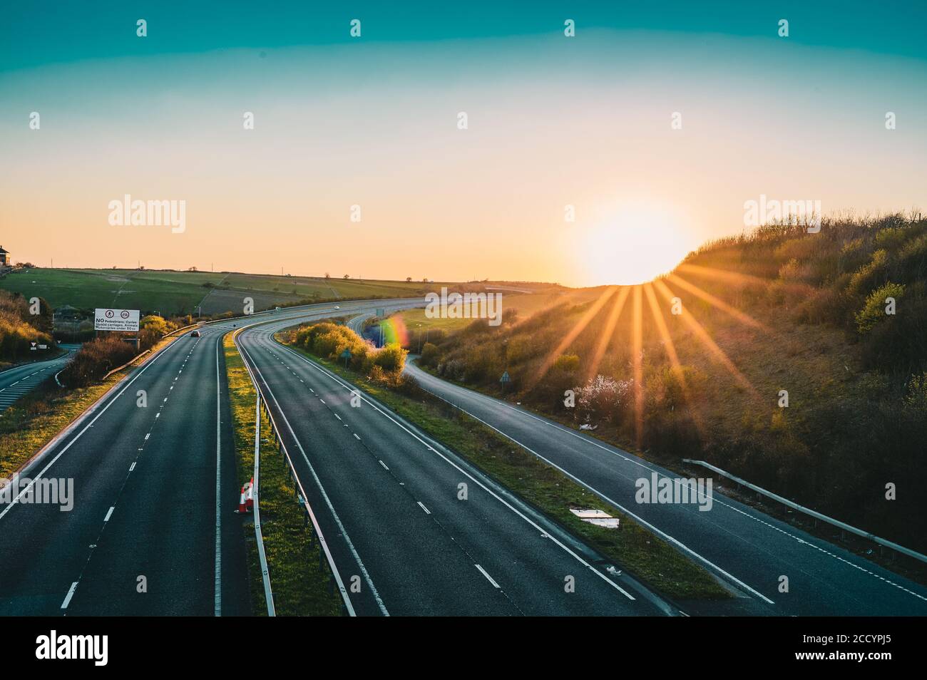 British motorway hi-res stock photography and images - Alamy