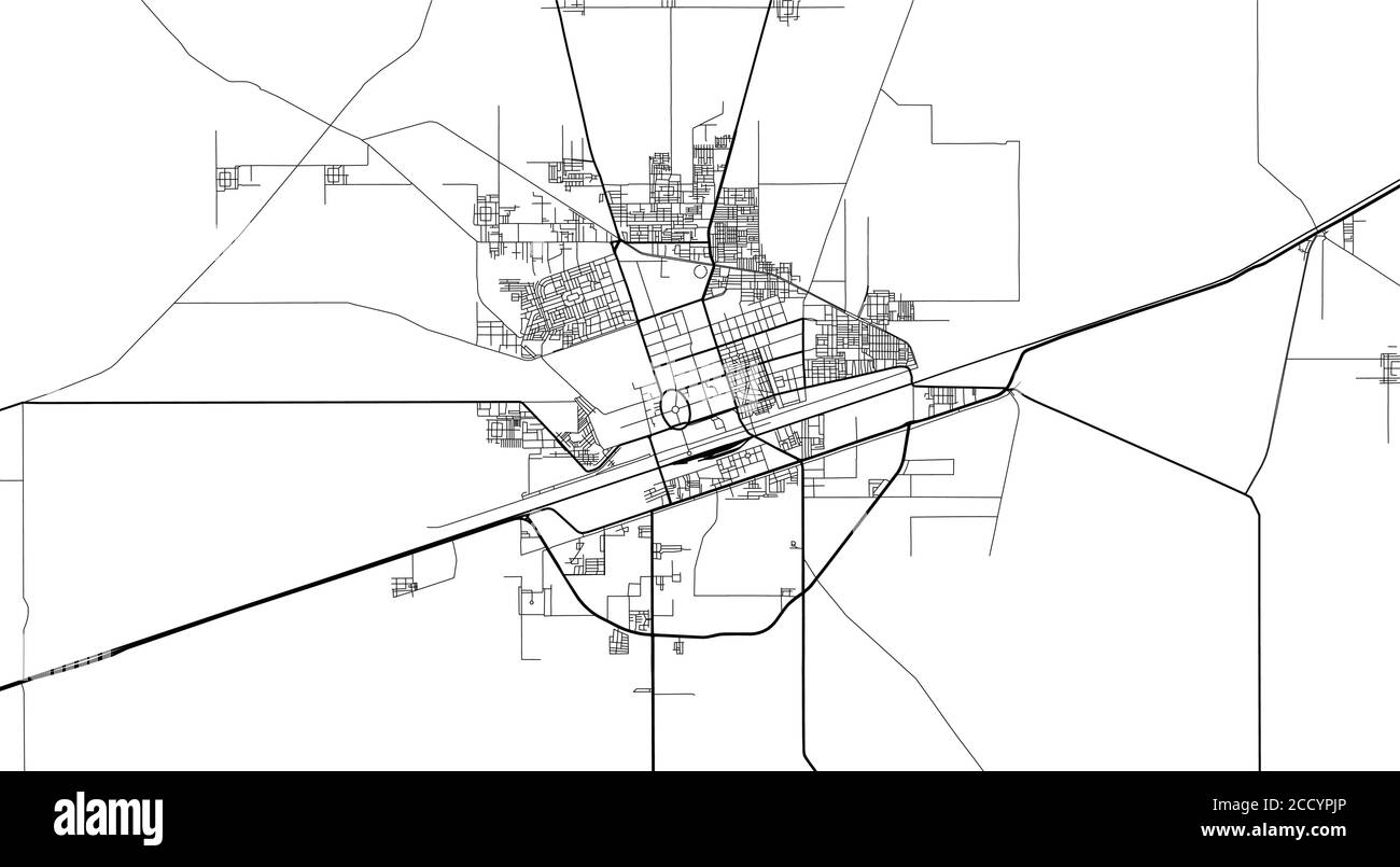 Urban vector city map of Sahiwal, Pakistan, Asia Stock Vector Image ...