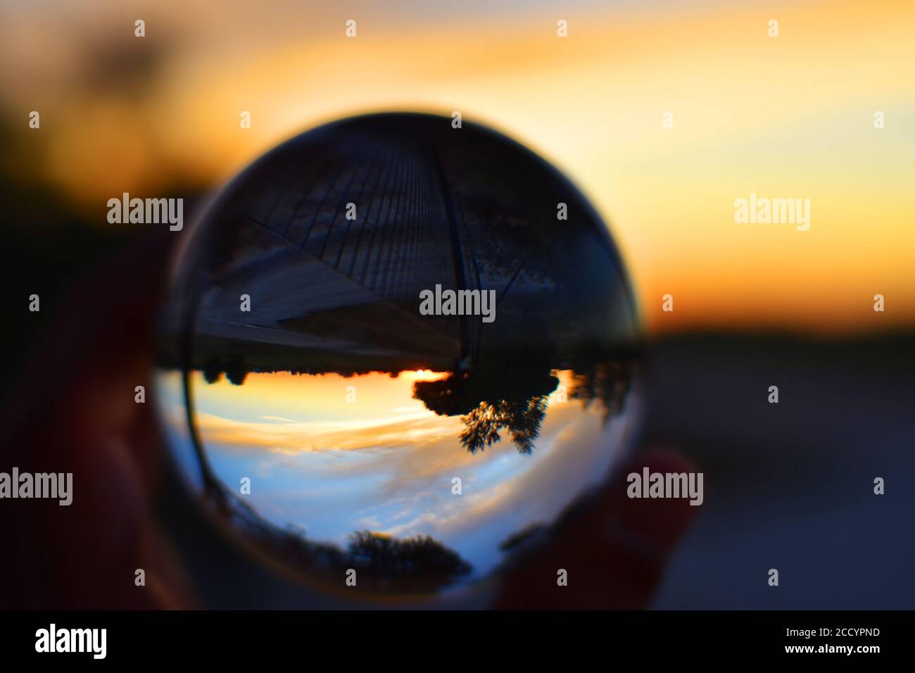 photographing through a Lensball Stock Photo - Alamy