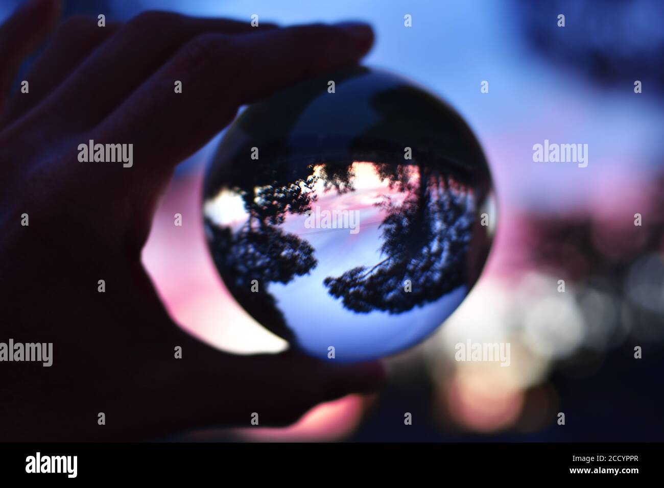 photographing through a Lensball Stock Photo - Alamy