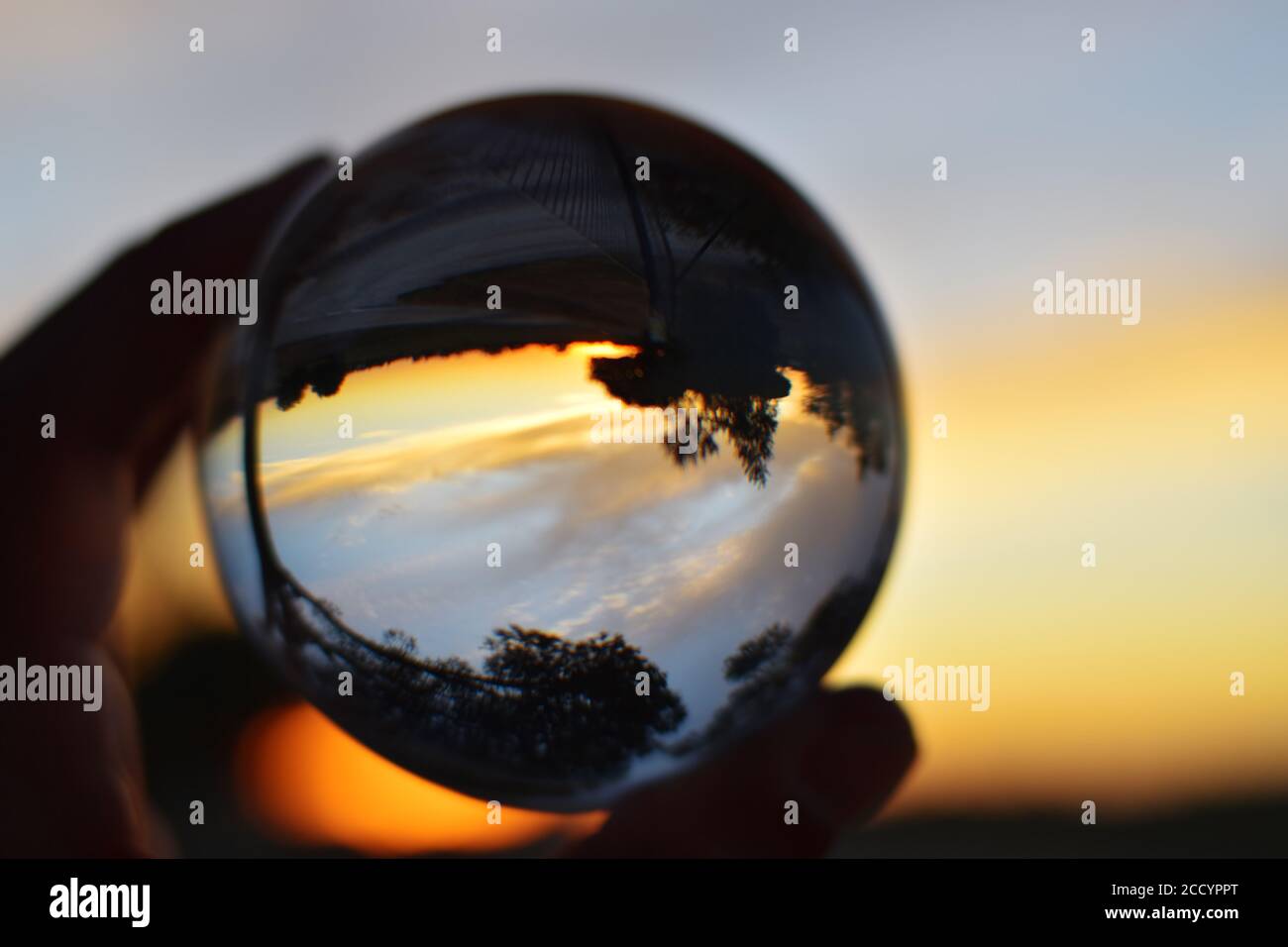 photographing through a Lensball Stock Photo - Alamy