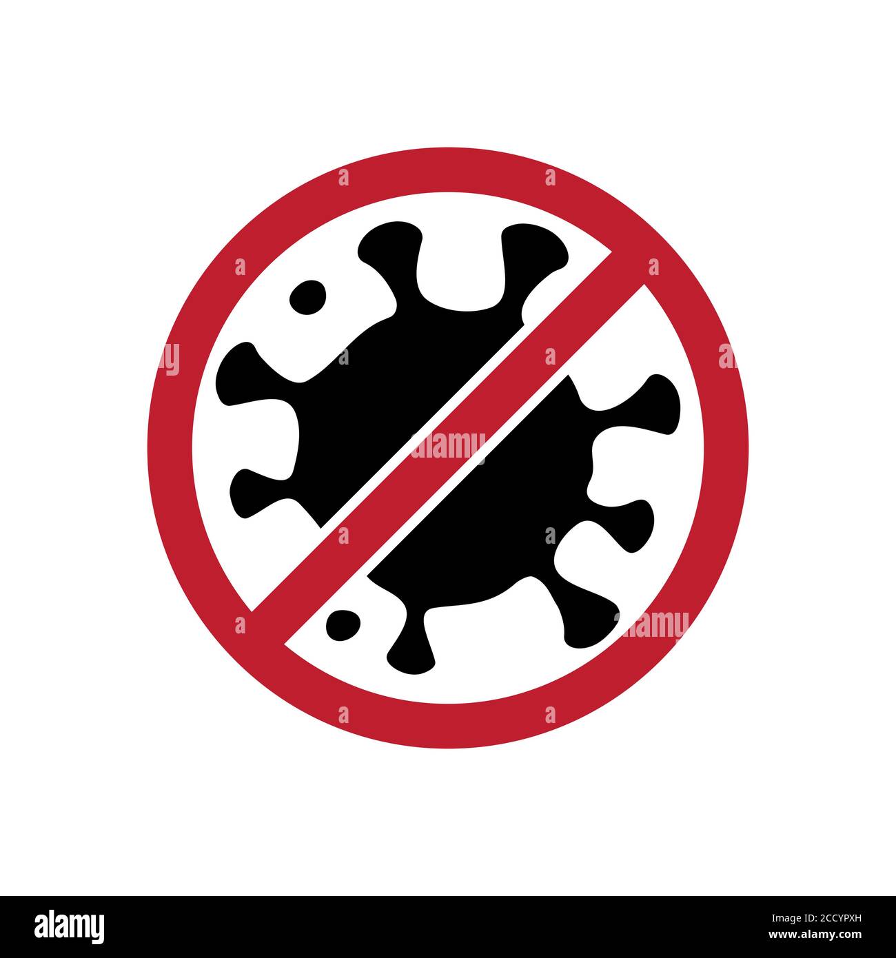 Stop sign of the dangerous coronavirus covid-19. Stop icon. The concept ...