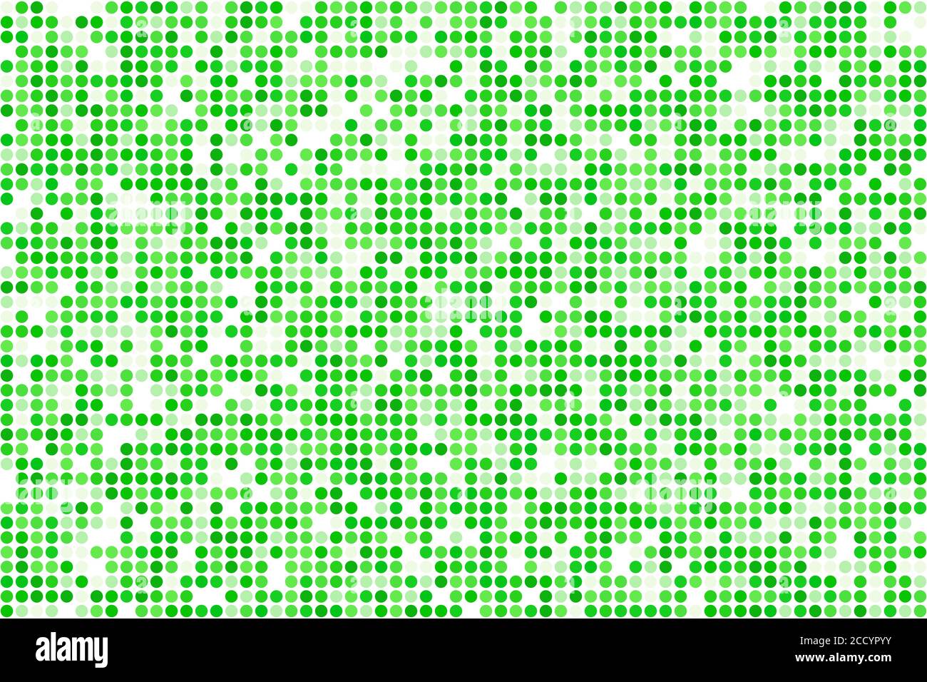 Abstract spring summer green mosaic - vector background from circles ...