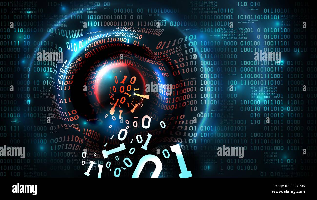 Hacking abstract database, firewall, computer internet server, social ...