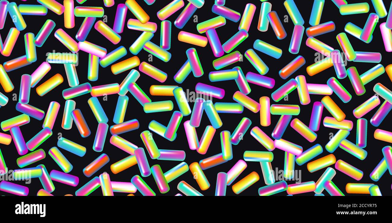 Sprinkle realistic with grains of desserts. Seamless pattern bright ...