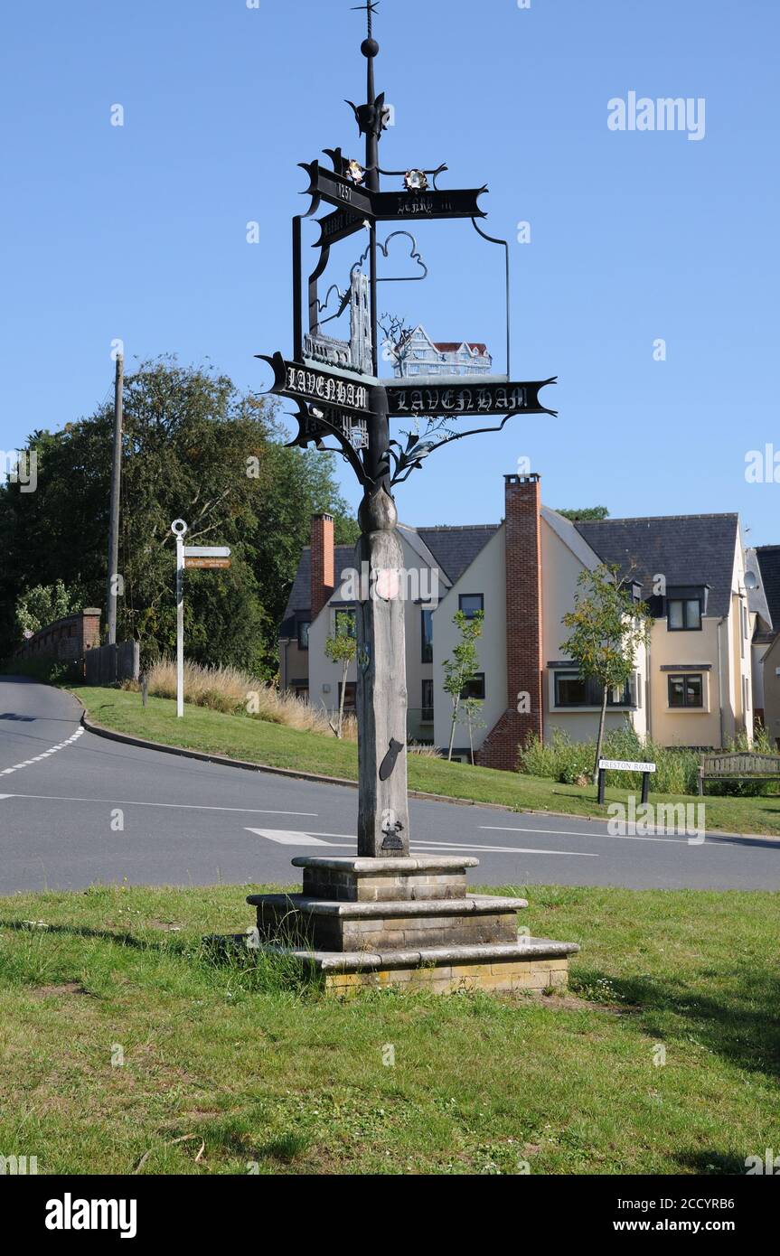 Suffolk village sign hi-res stock photography and images - Alamy