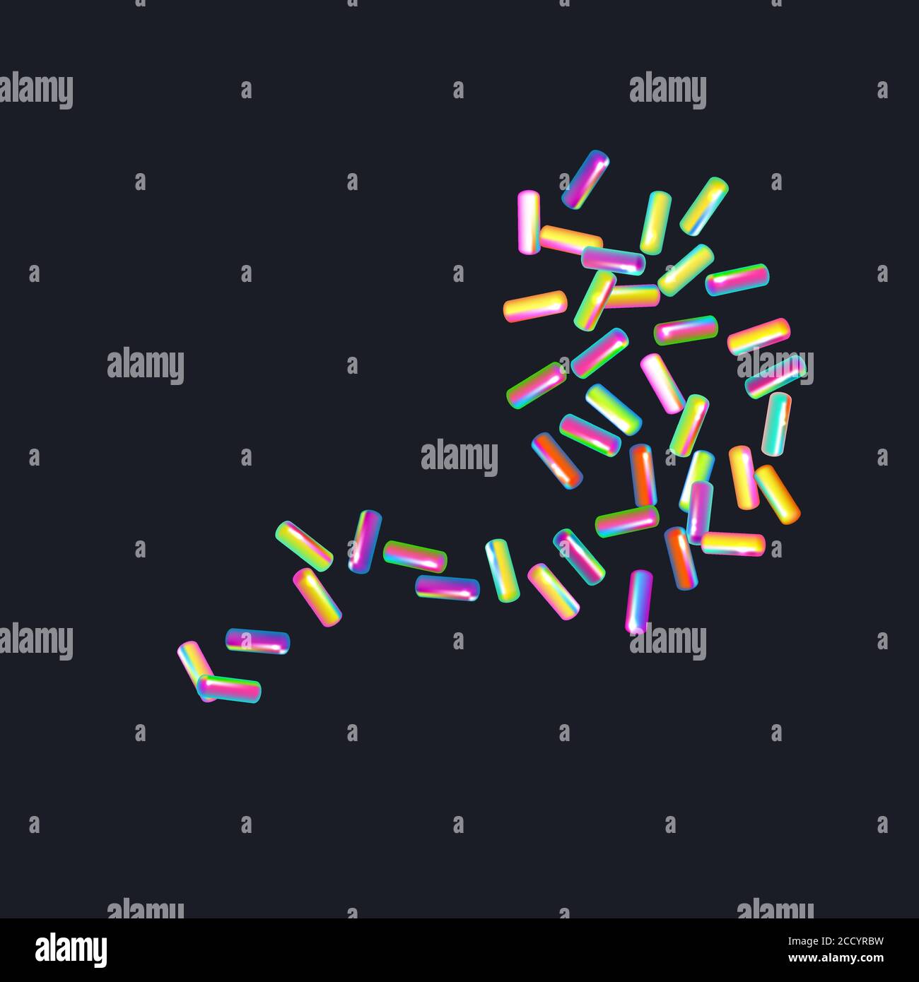 Sprinkle with grains of desserts. Abstract pattern with realistic ...