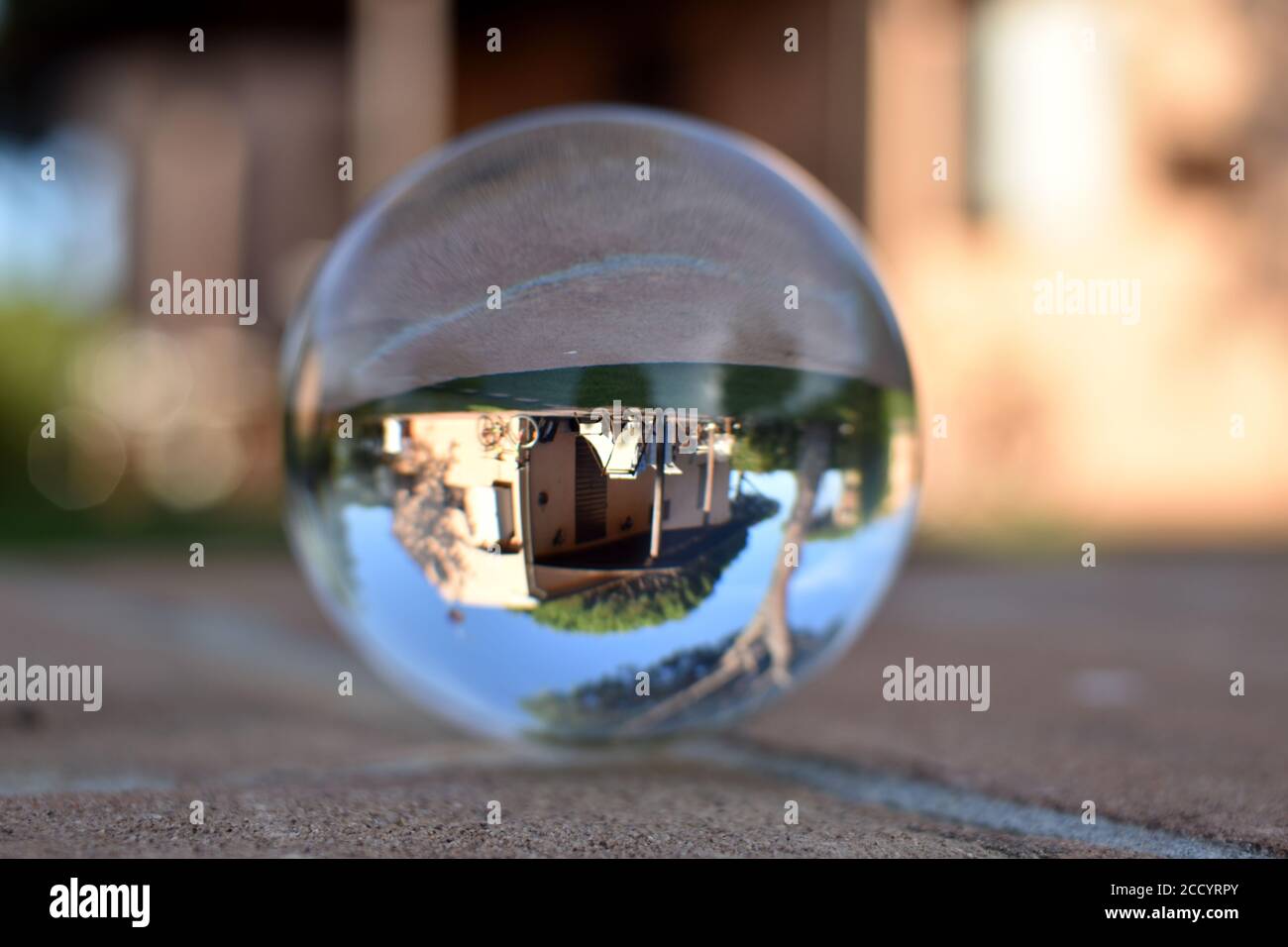 photographing through a Lensball Stock Photo - Alamy