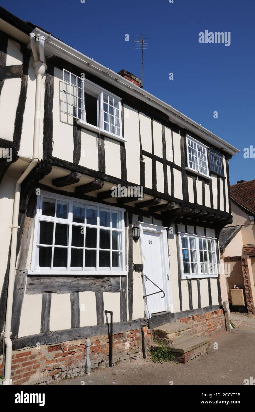 Lavenham street church hi-res stock photography and images - Alamy