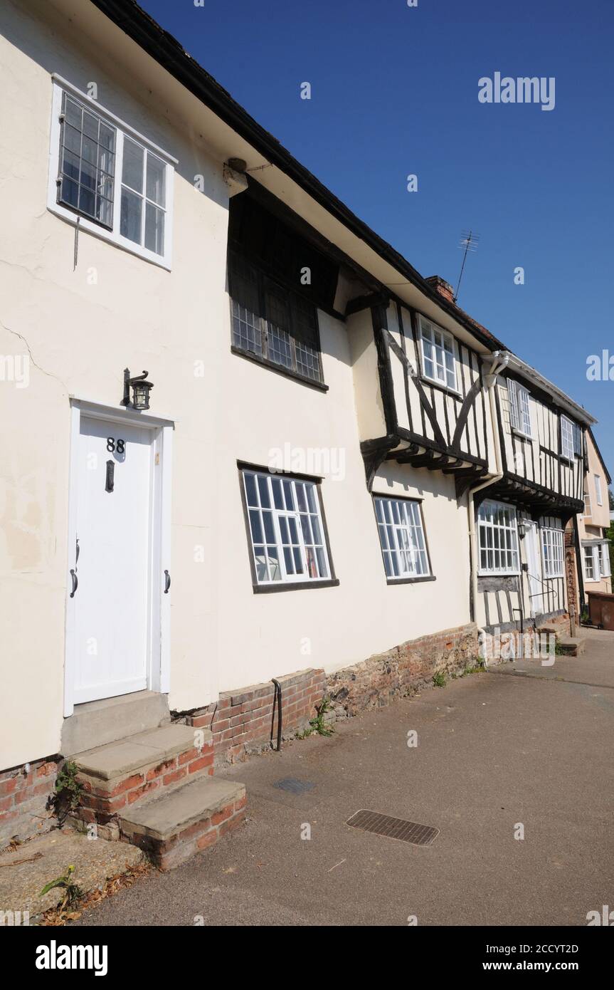 Cottages, Church Street Lavenham, Suffolk Stock Photo - Alamy
