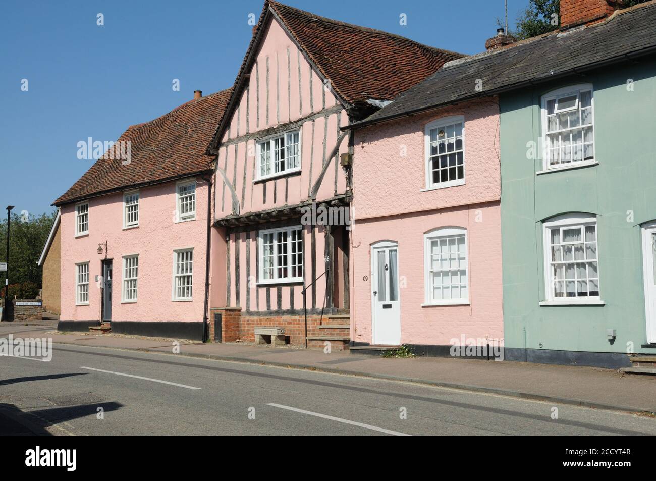 Cottages, Church Street, Lavenham, Suffolk Stock Photo - Alamy