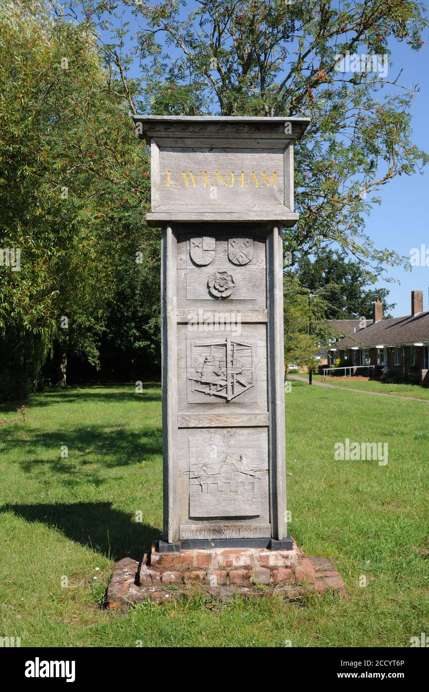 Suffolk village sign hi-res stock photography and images - Alamy