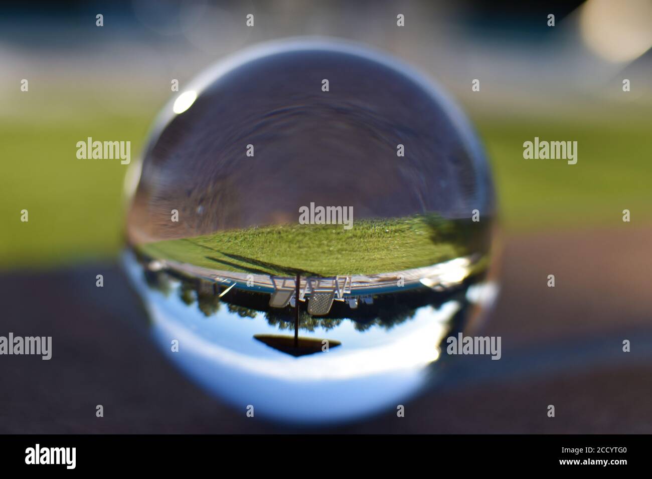 photographing through a Lensball Stock Photo - Alamy