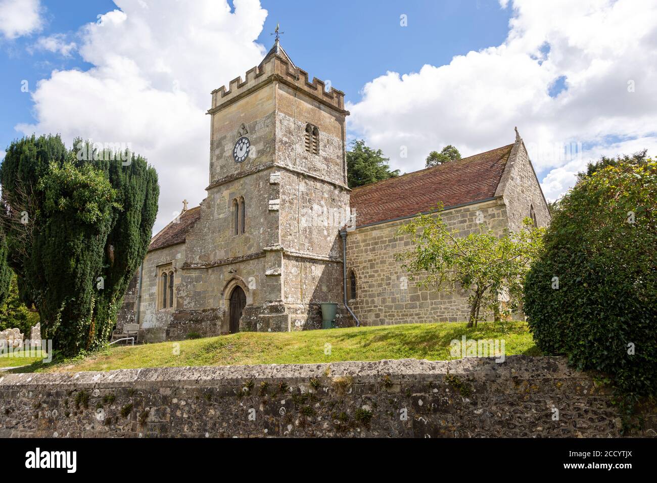 Holy Trinity church, Bowerchalke, Cranborne Chase, Wiltshire, England ...