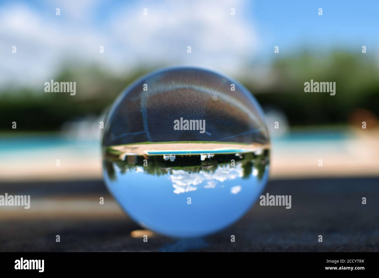 photographing through a Lensball Stock Photo - Alamy