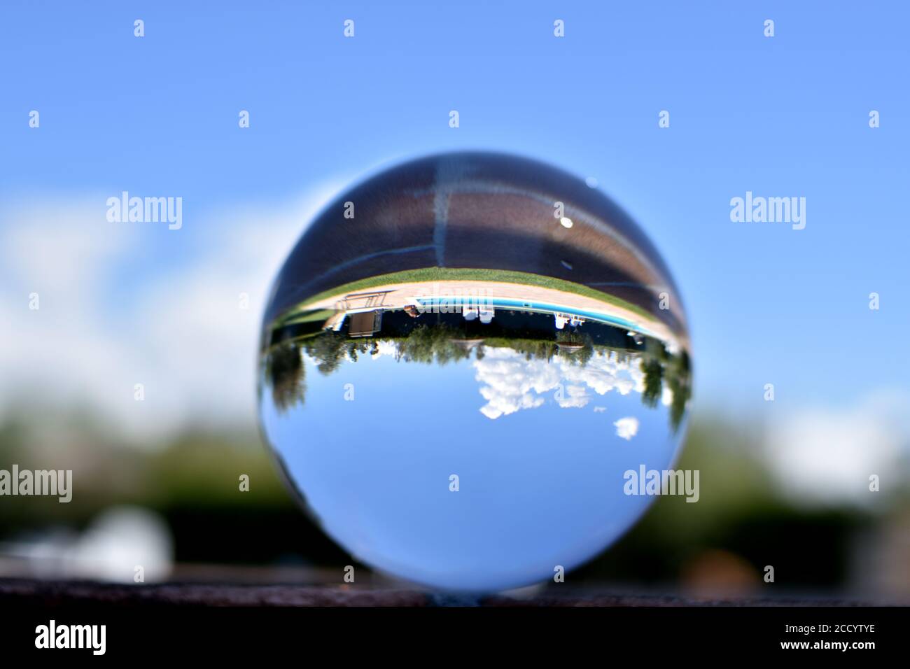 photographing through a Lensball Stock Photo - Alamy