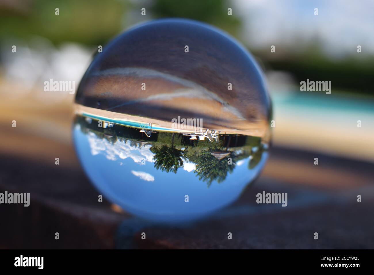 photographing through a Lensball Stock Photo - Alamy