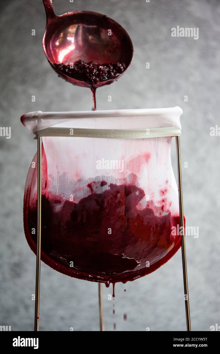 Jam. Making and Jelly Making with foraged fruits Stock Photo - Alamy