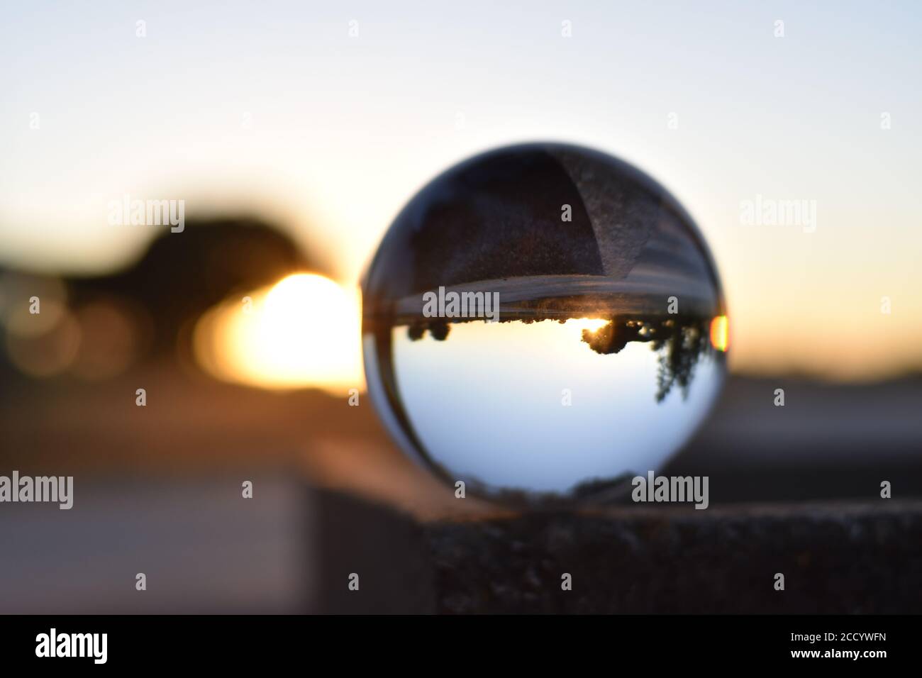 photographing through a Lensball Stock Photo - Alamy