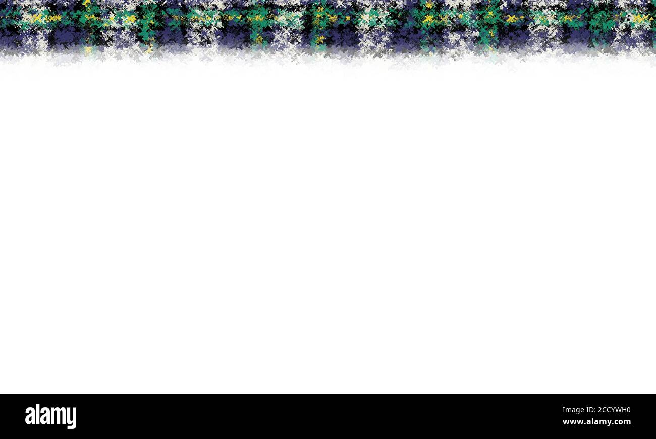 Green Color Artistic Border On Top With White Background | Digitally ...