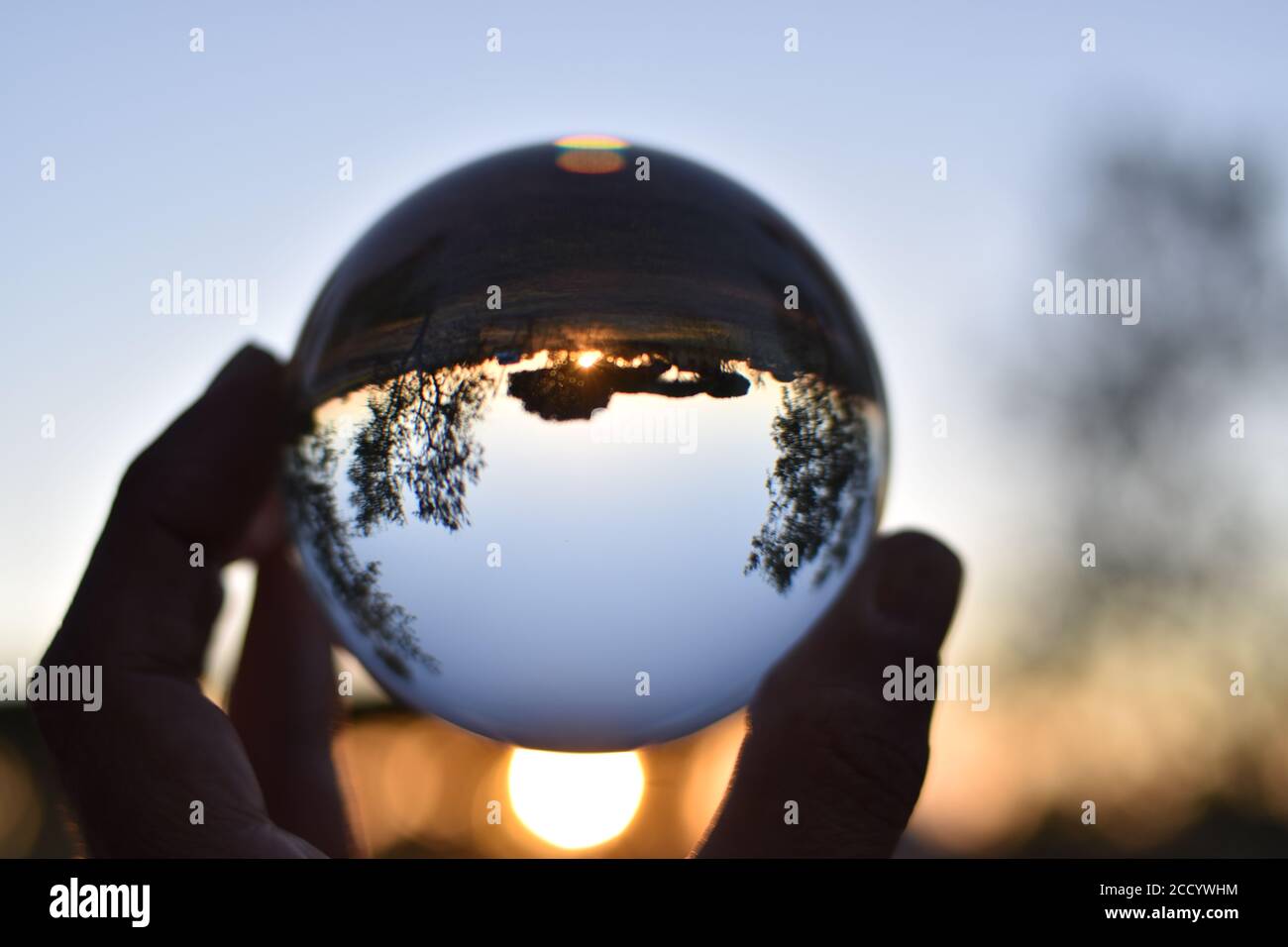 photographing through a Lensball Stock Photo - Alamy