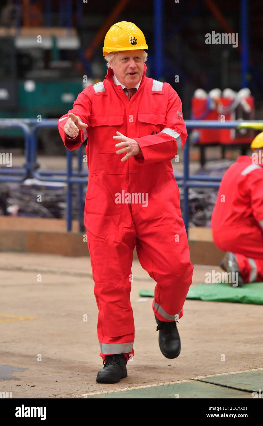 Appledore red orange overall helmet hard hat safety gear hi-res stock ...