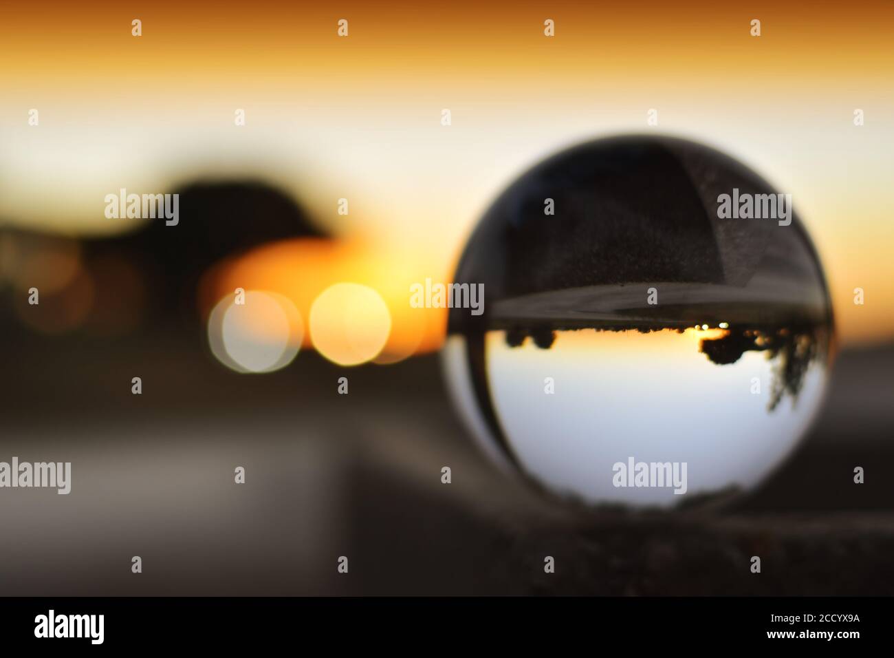 photographing through a Lensball Stock Photo - Alamy