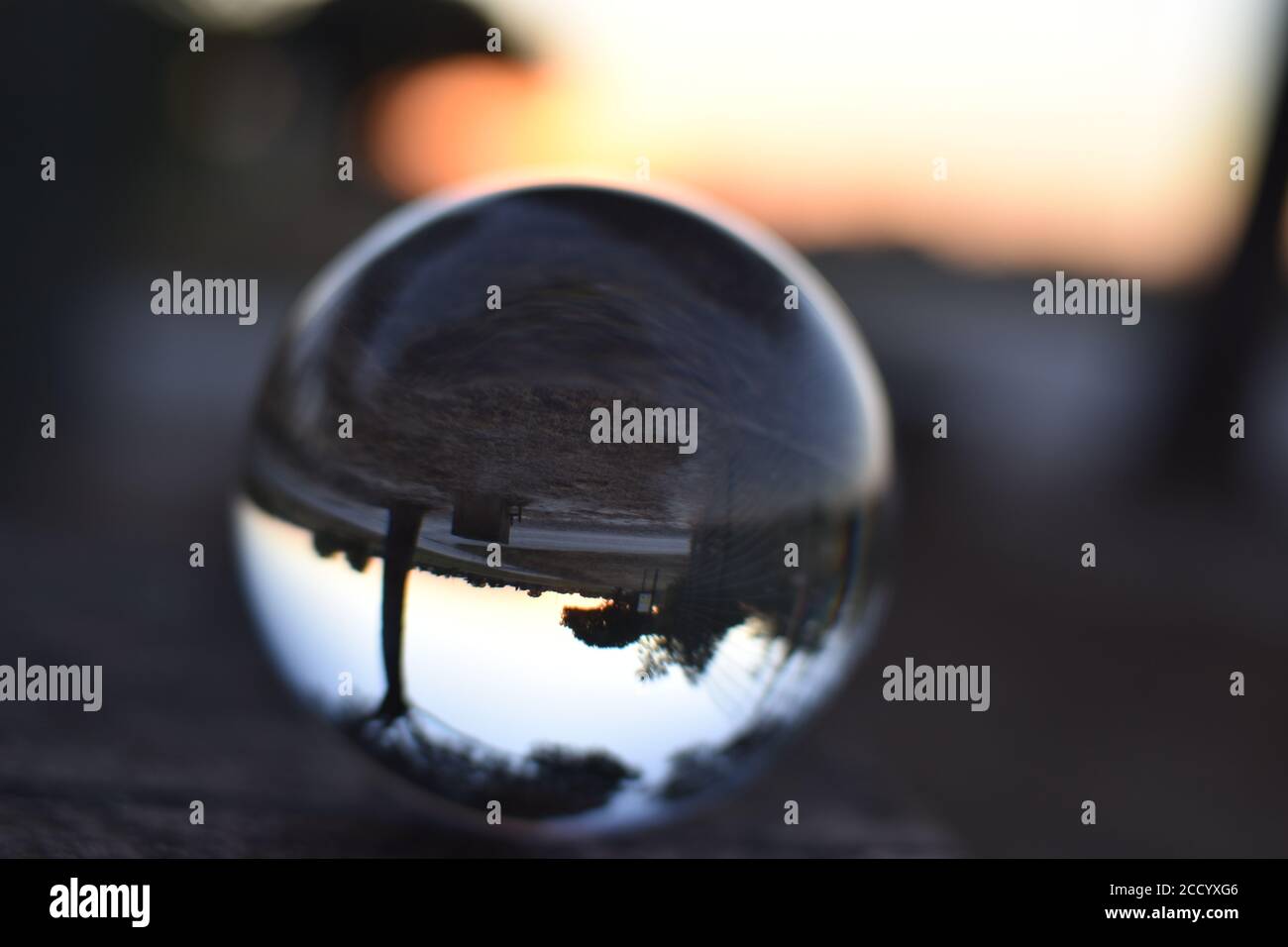 photographing through a Lensball Stock Photo - Alamy