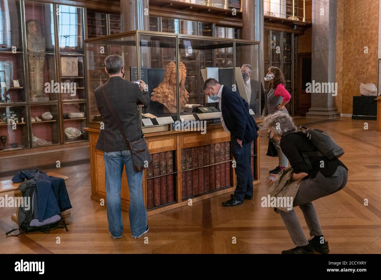 London, England. 25th August 2020. The Bust of Sir Hans Sloane ...