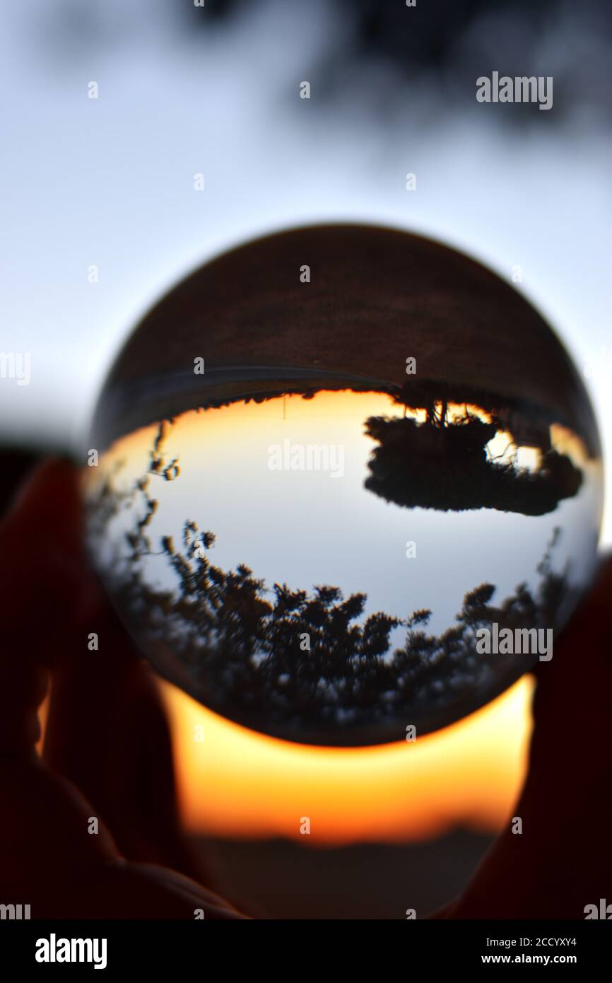 photographing through a Lensball Stock Photo - Alamy