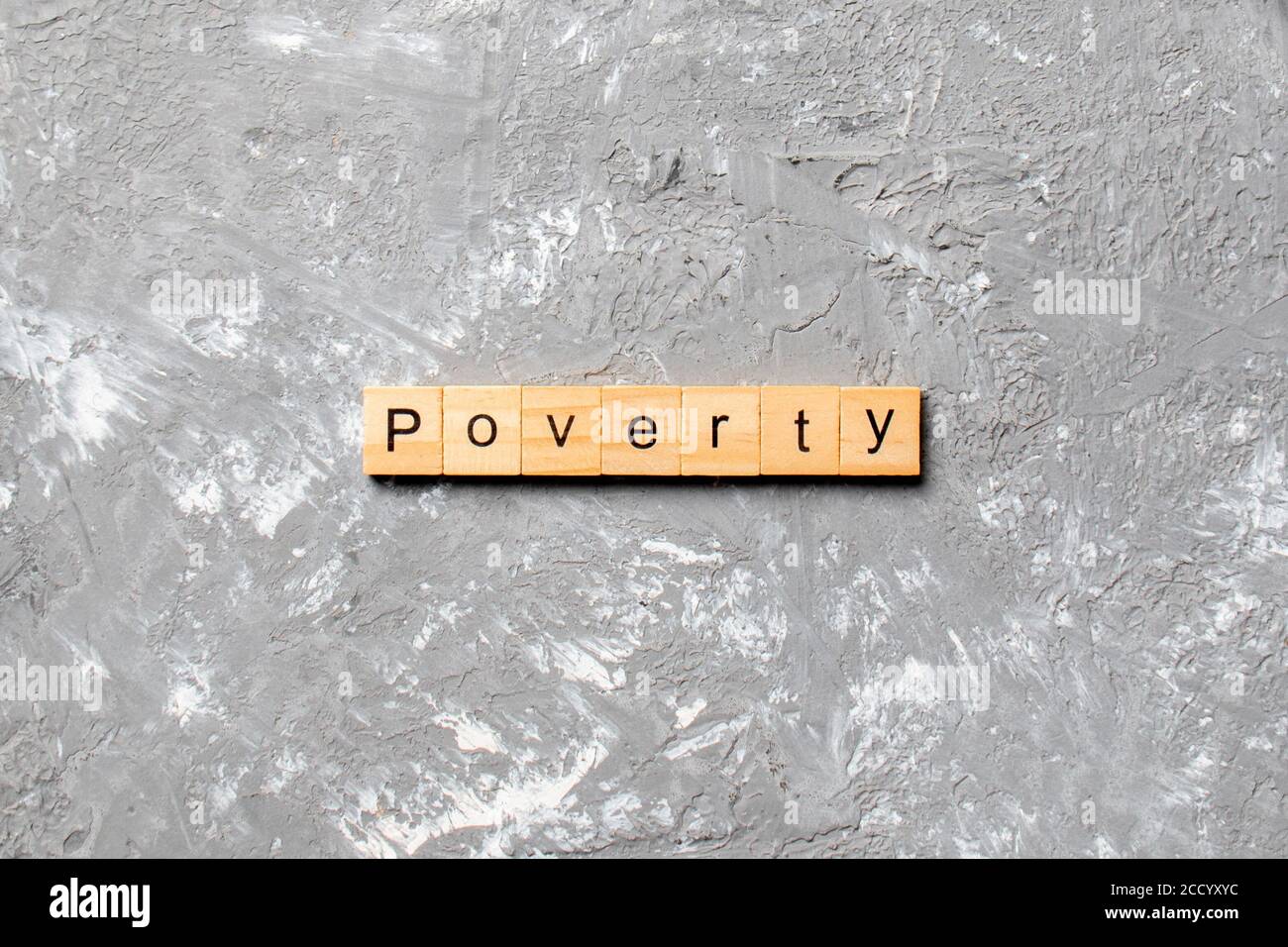 Poverty word hi-res stock photography and images - Alamy