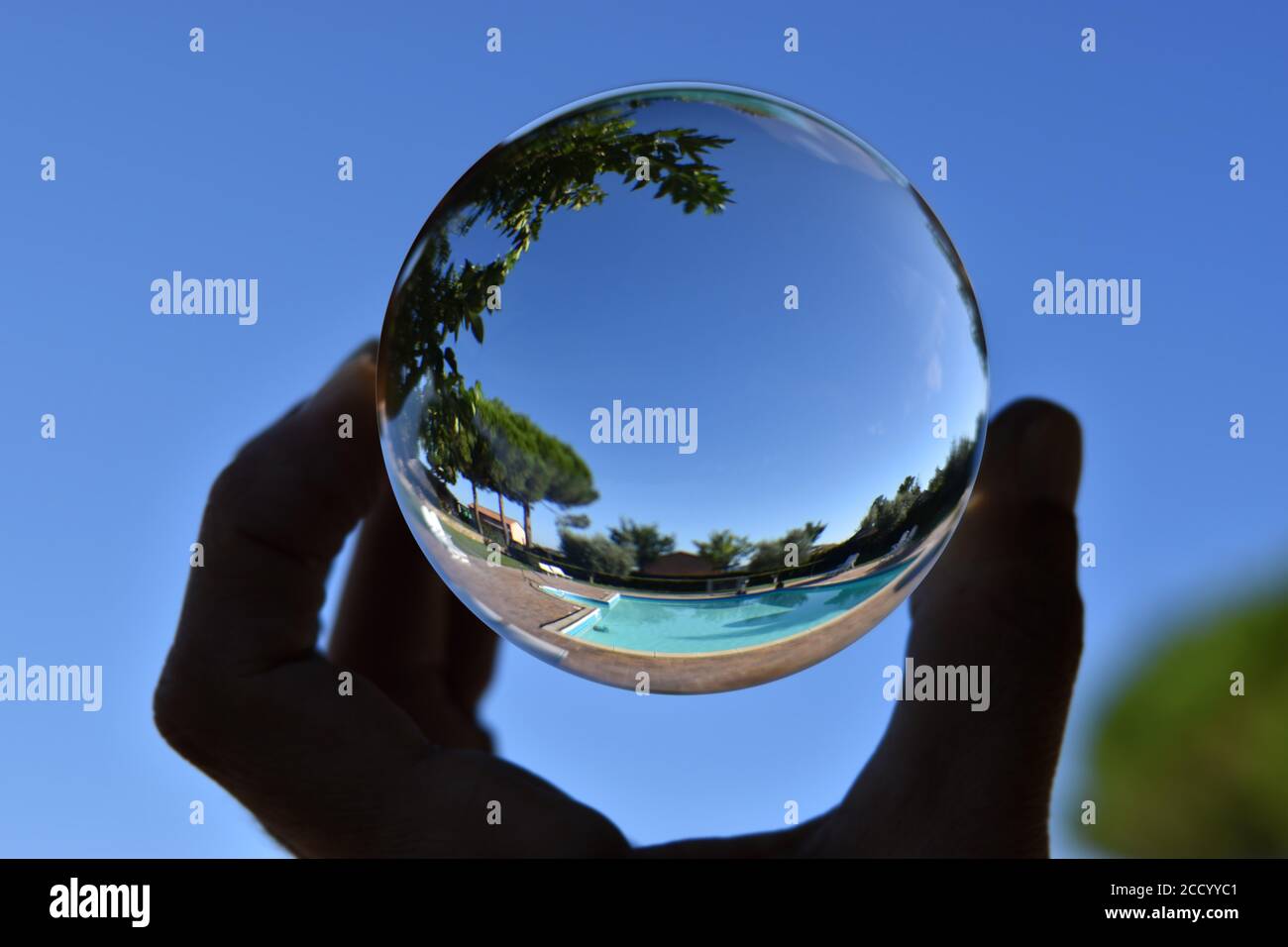 photographing through a Lensball Stock Photo - Alamy
