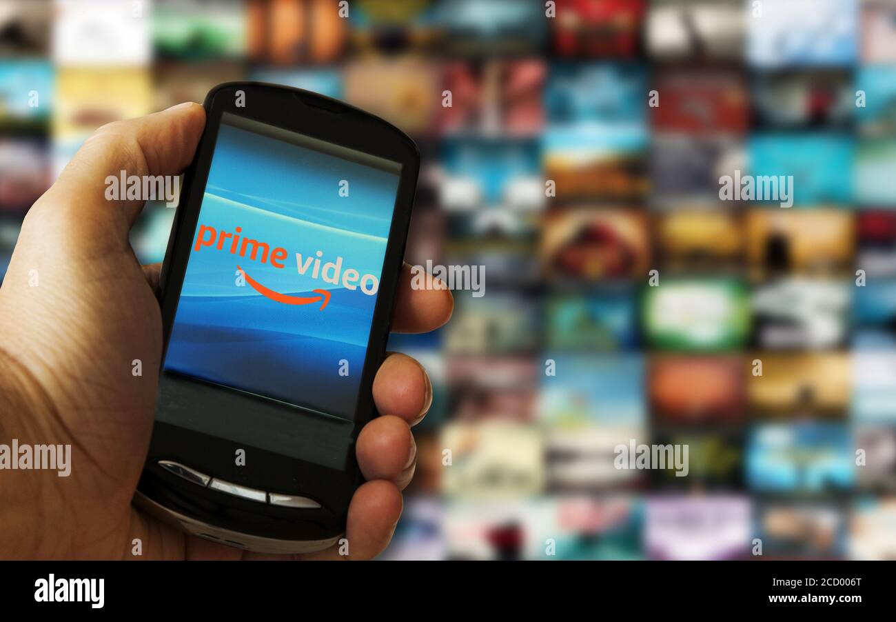 Amazon Prime streaming service concept Stock Photo - Alamy