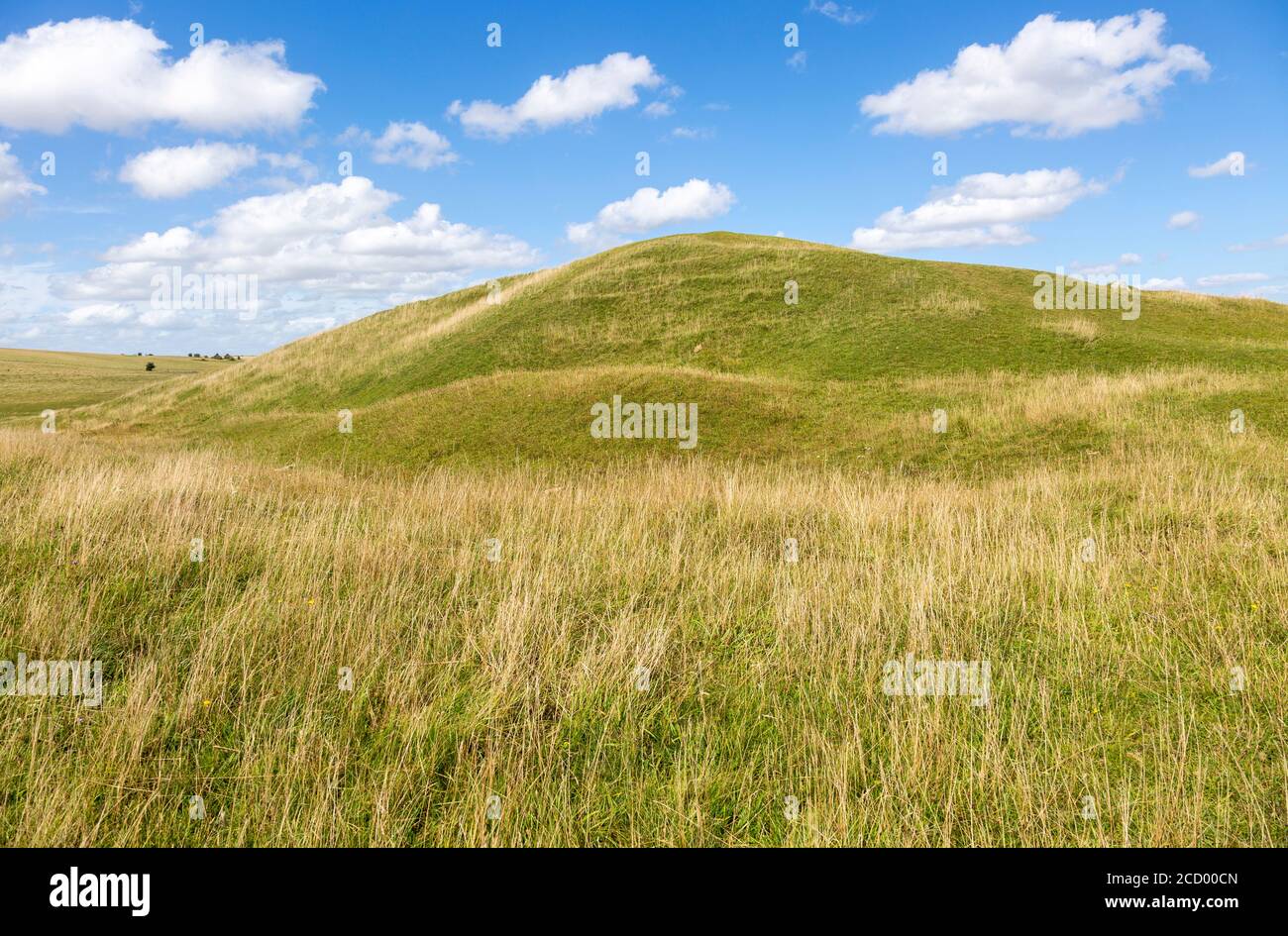 Adam's Grave prehistoric neolithic long barrow, Alton Barnes, Wiltshire ...