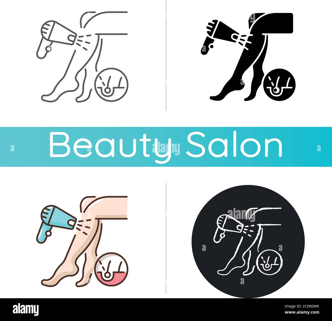 Laser hair removal icon Stock Vector Image & Art - Alamy