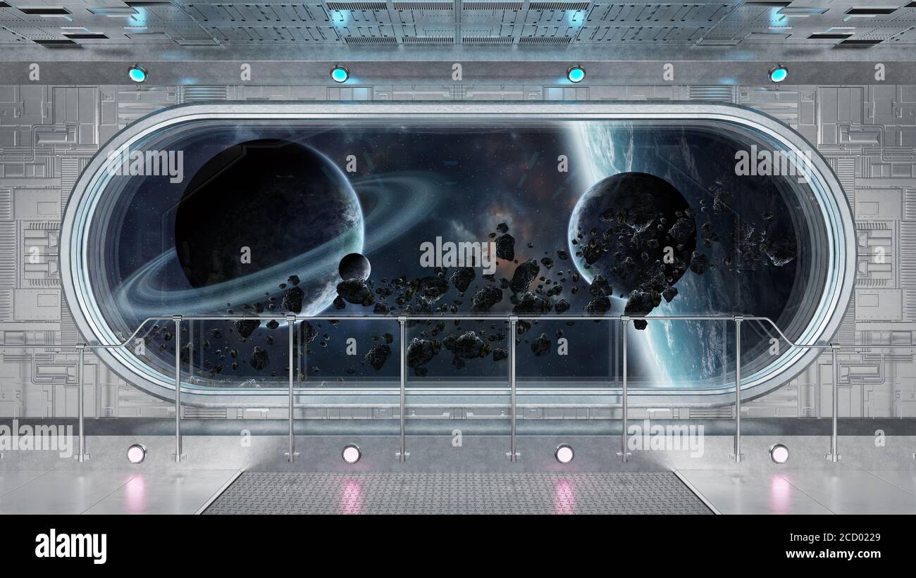 Spacecraft interior view window space hi-res stock photography and ...