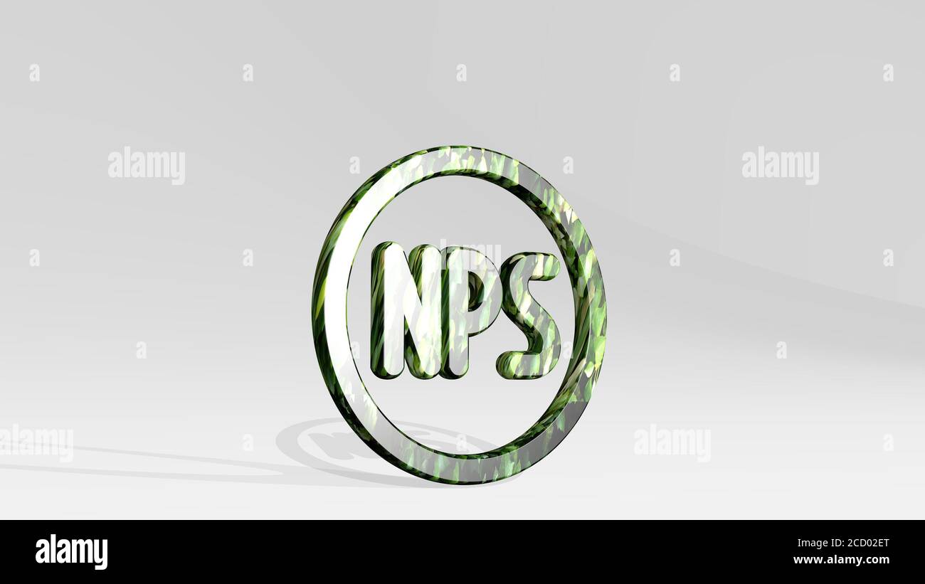 outdoors nps 3D icon standing on the floor, 3D illustration Stock Photo ...