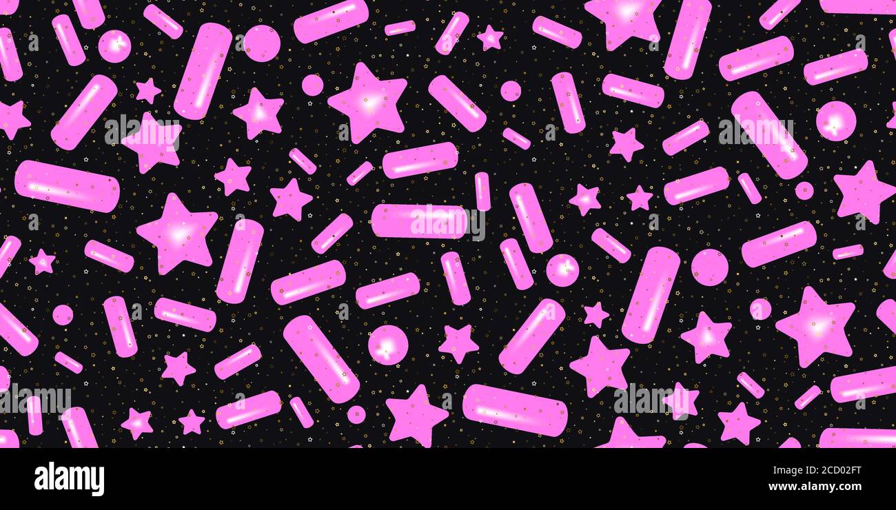 Sprinkle realistic with grains of desserts. Seamless pattern pink ...