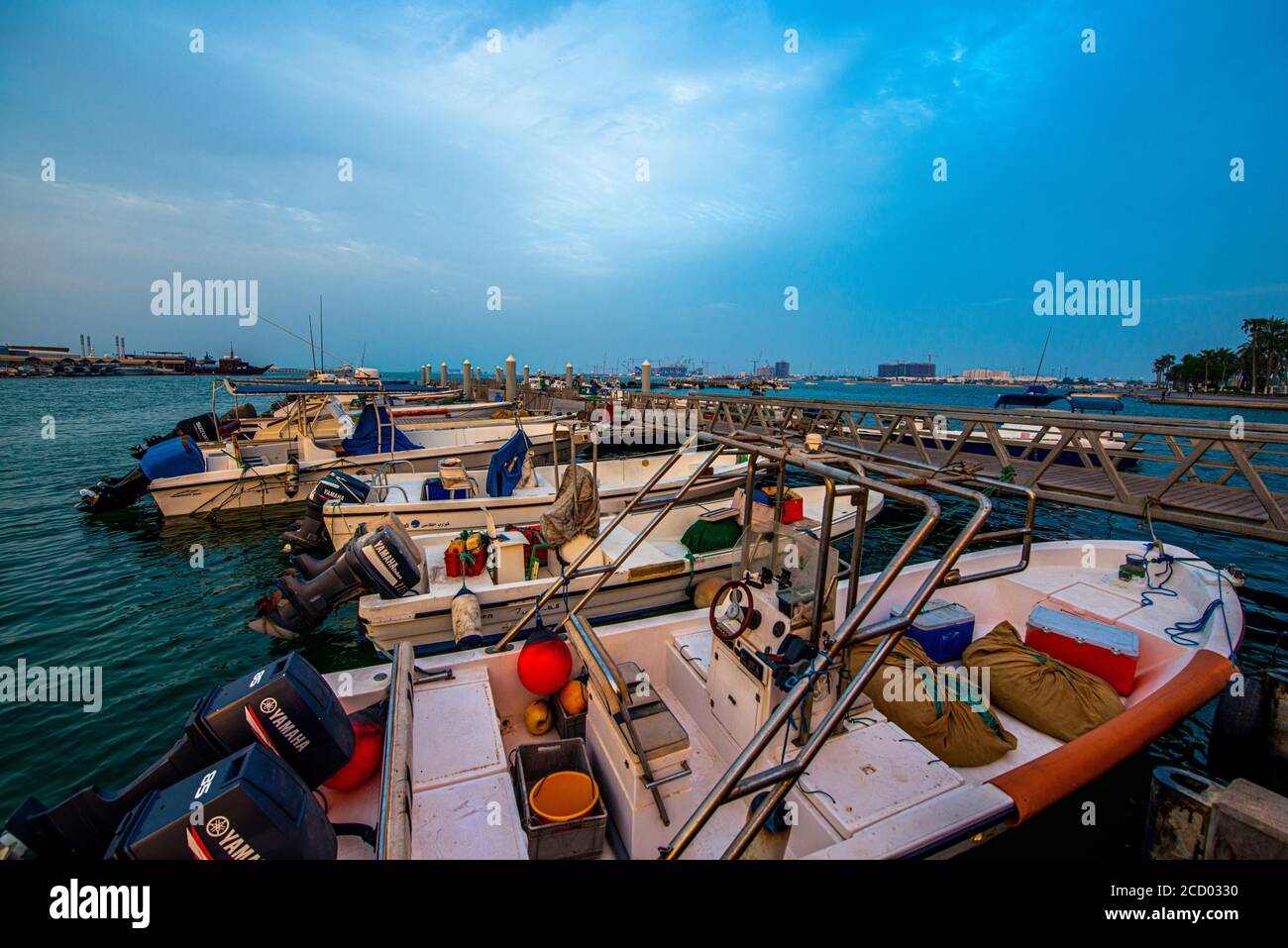 Doha Cornish , Doha Roads , Sunset Stock Photo - Alamy