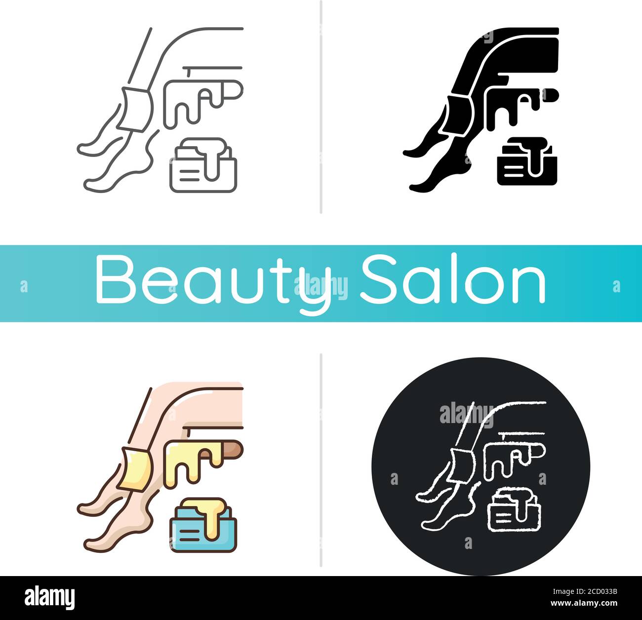 Beautician and wax Stock Vector Images - Alamy