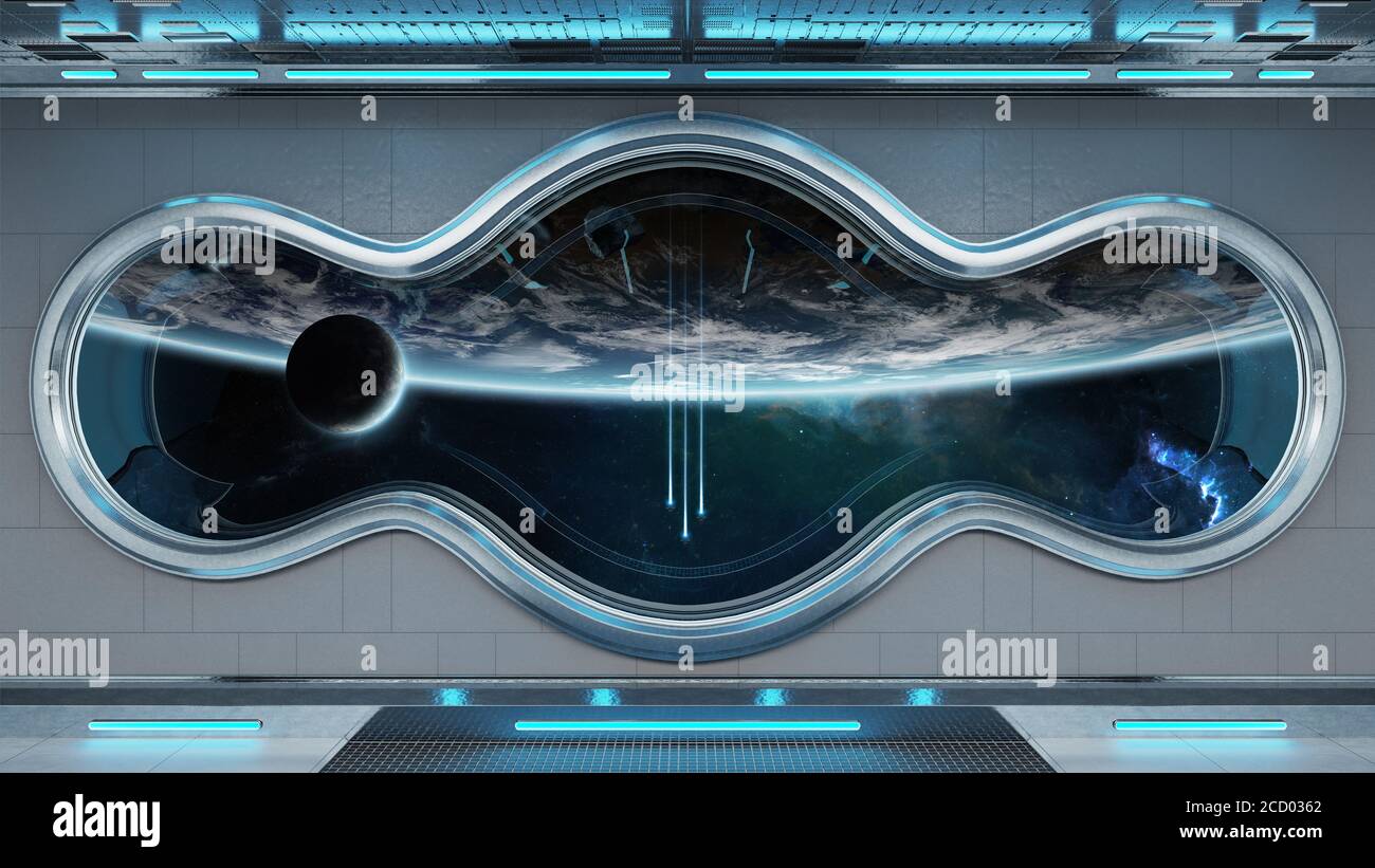 Spacecraft interior view window space hi-res stock photography and ...