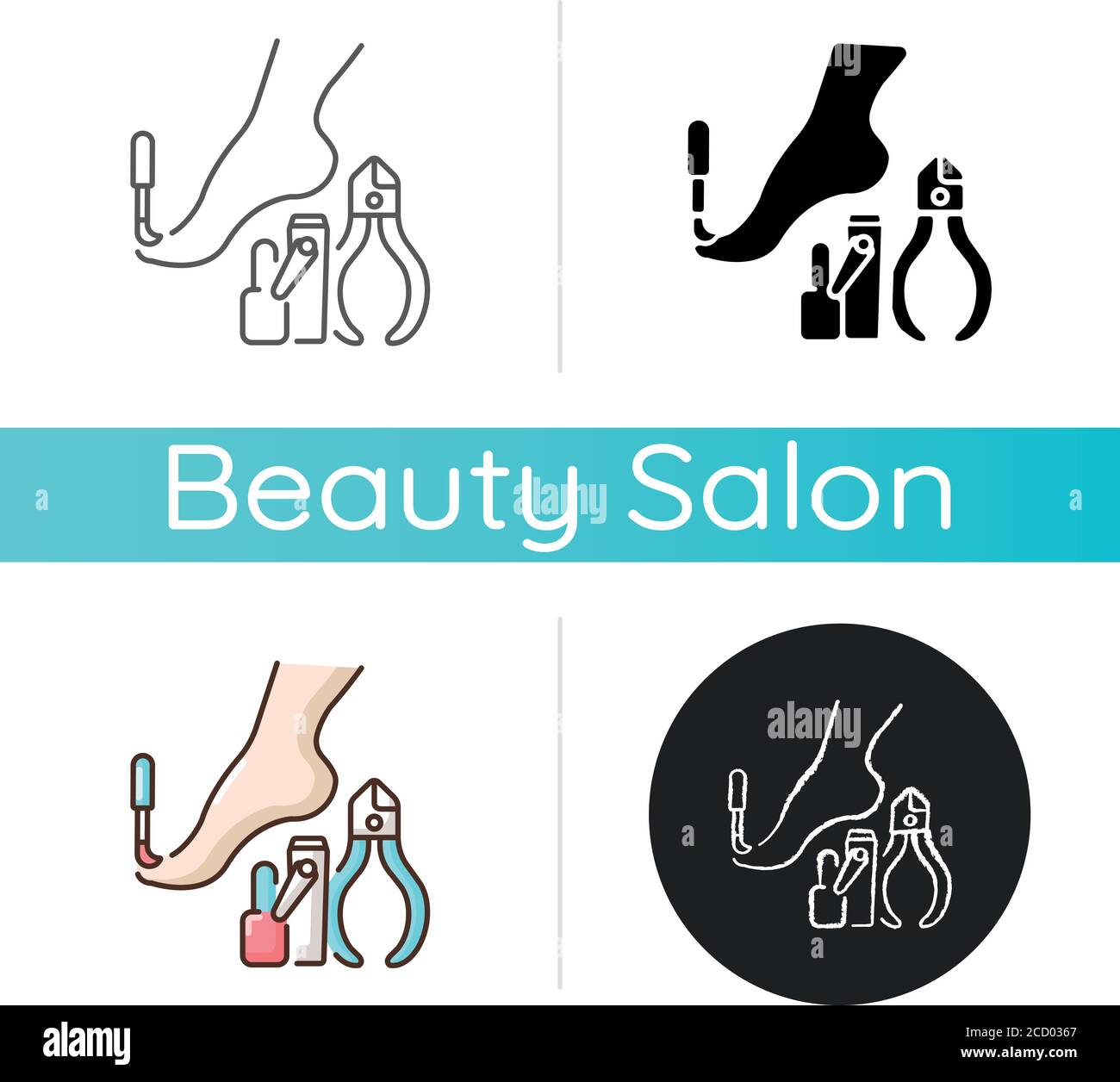 Pedicure master Stock Vector Images - Alamy