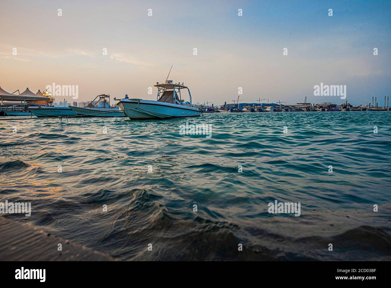 Doha Cornish , Doha Roads , Sunset Stock Photo - Alamy