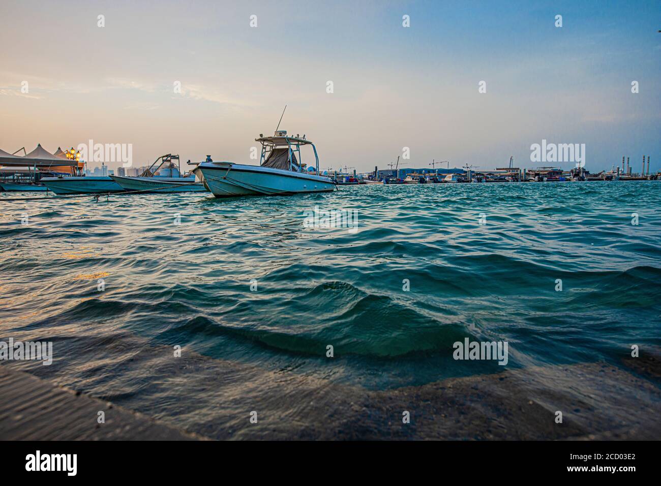 Doha Cornish , Doha Roads , Sunset Stock Photo - Alamy