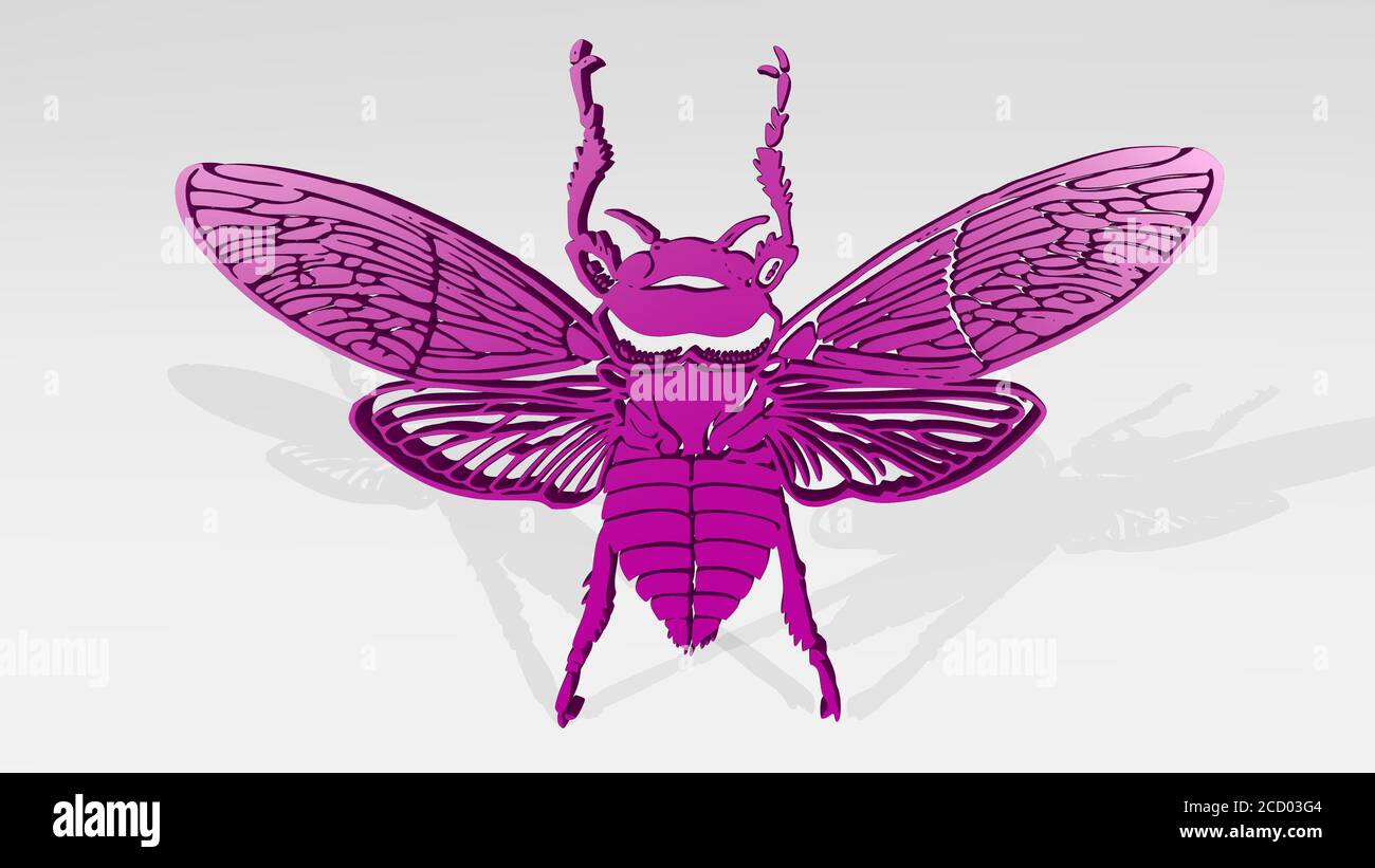 INSECT FLY 3D icon casting shadow, 3D illustration Stock Photo - Alamy